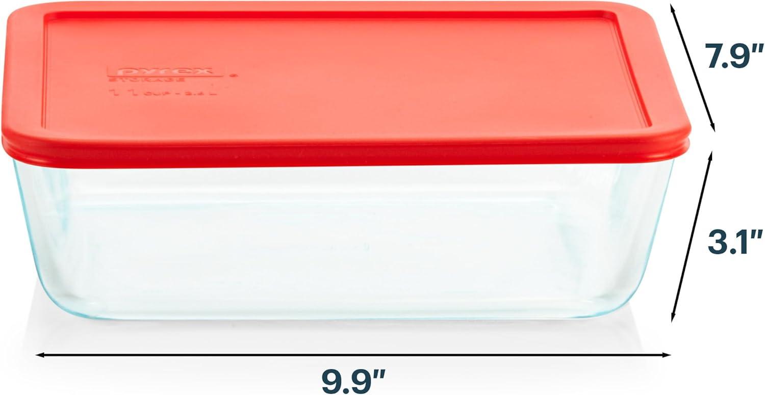 Pyrex Simply Store Glass Food Storage Container, Snug Fit Non-Toxic ...