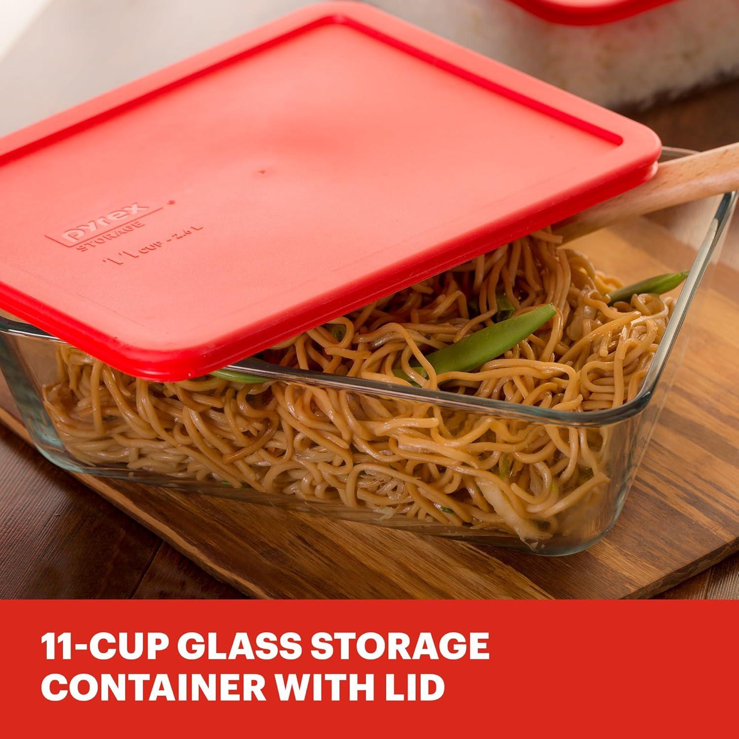 Pyrex Simply Store Glass Food Storage Container, Snug Fit Non-Toxic ...